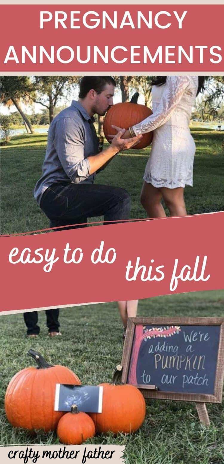 13 Easy Fall Pregnancy Announcements - CraftyMotherFather